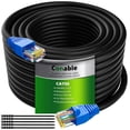 UYWGF-Cat5e Outdoor Ethernet Cable 75 Feet, Cat 5e Heavy Duty Internet ...