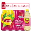 Diet Lipton Raspberry White Tea, 16.9 fl oz Iced Tea, 12 Pack Bottles ...
