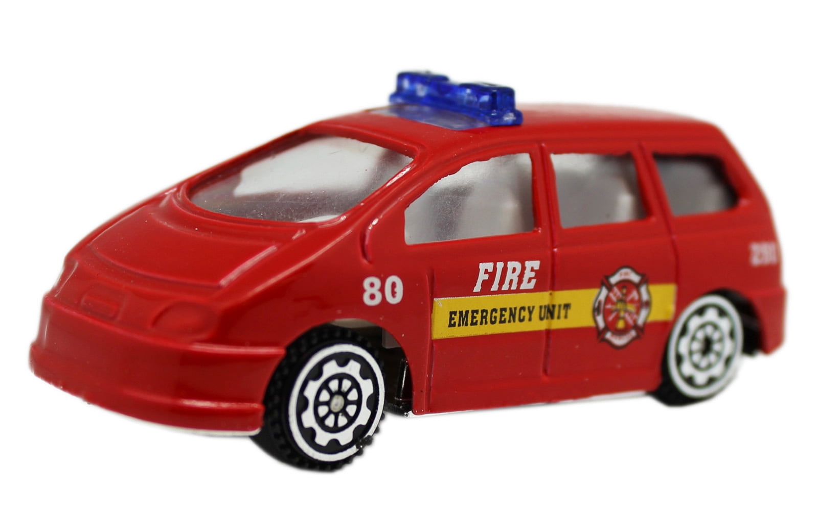 Die-Cast Fire Emergency Unit Red Colored Fire Van Model Vehicle Toy ...