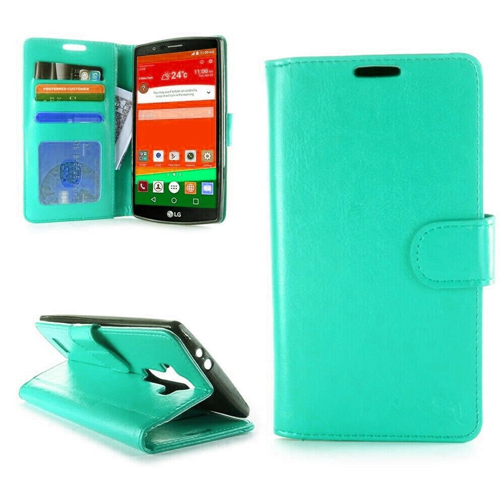 [PST] LG G4 Case, Leather Magnetic Card Slot Wallet Folio Flip Case ...