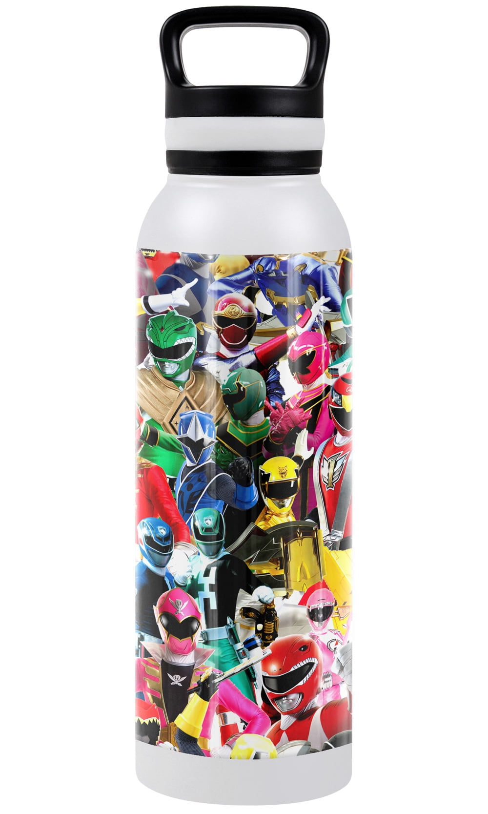 Power Rangers Official Crowd Of Rangers 24 oz Insulated Canteen Water ...
