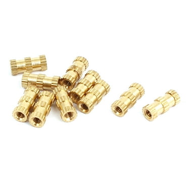 M3 x 3mm(L) x 5mm(OD) Brass Knurled Threaded Insert Embedment Nuts 50 ...