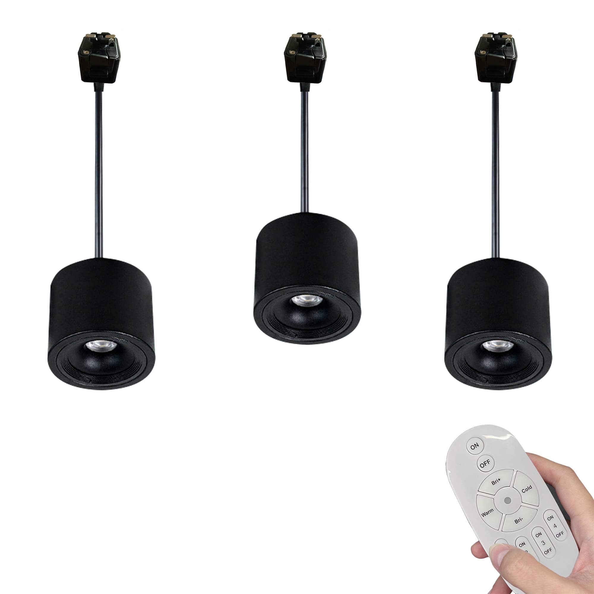 FSLiving 10W LED Track Spotlight Industrial Look Black Pendant Light J ...