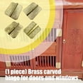 Antique Carved Brass Cabinet Door Hinges Furniture Repair Hinge Drawer ...