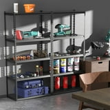 Slsy 5-Tier Adjustable Heavy Duty Steel Shelving Unit, 72"H x 36"W x 18 ...