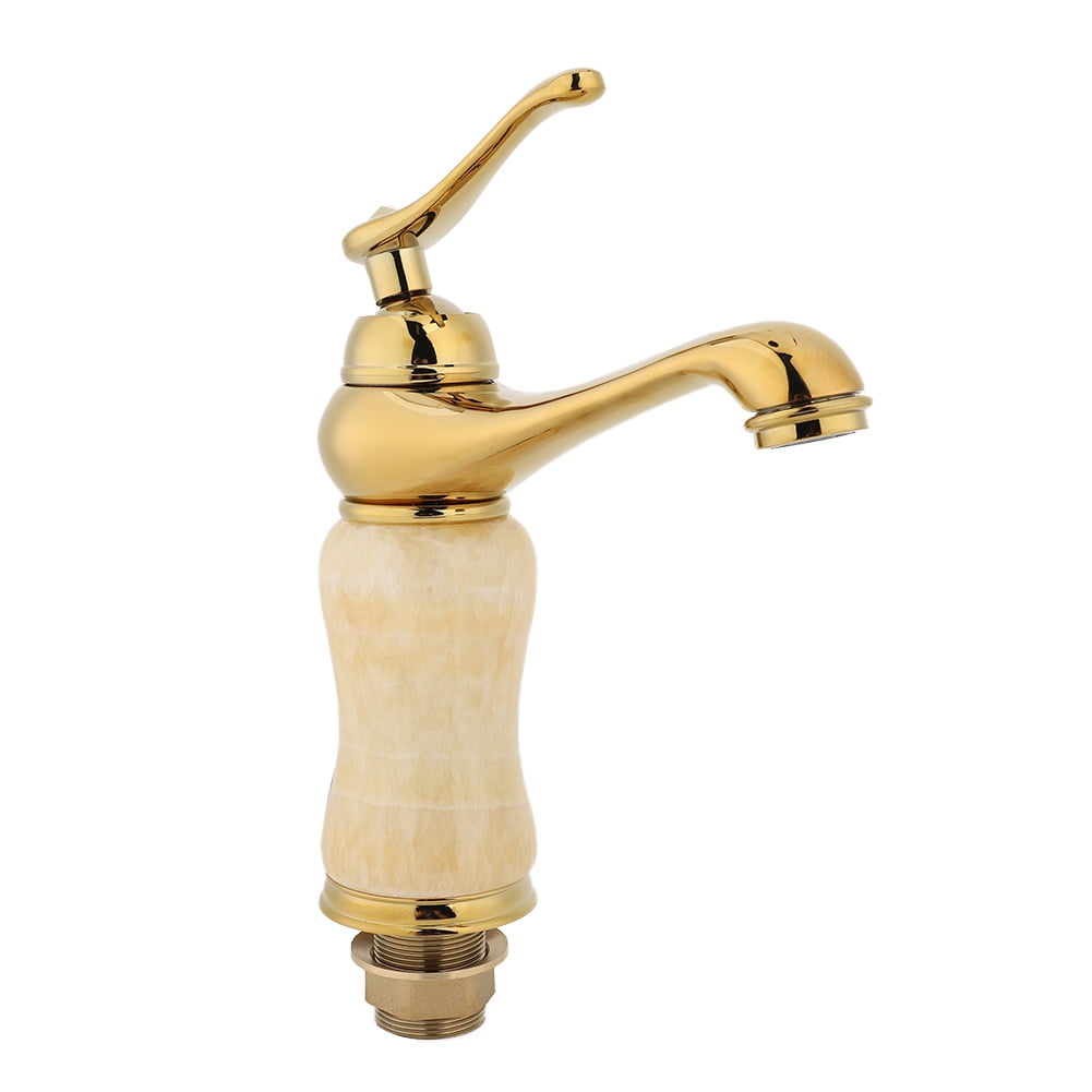 Qiilu Hot and Cold European Faucet Antique Bathroom Faucet G1/2 ...