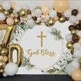 7×5FT Greenery God Bless Backdrop First Holy Communion Baptism Backdrop ...