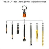 Railer Bit Holder Keychain 5pc - 1/4 inch Hex Shank Bit Holders - Quick ...