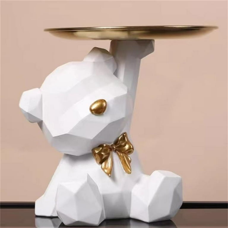 Bear Key Tray Bear Storage Tray Statue Resin Bear Sculpture Bear Key Tray Bear Storage Tray Statue Resin Bear Sculpture