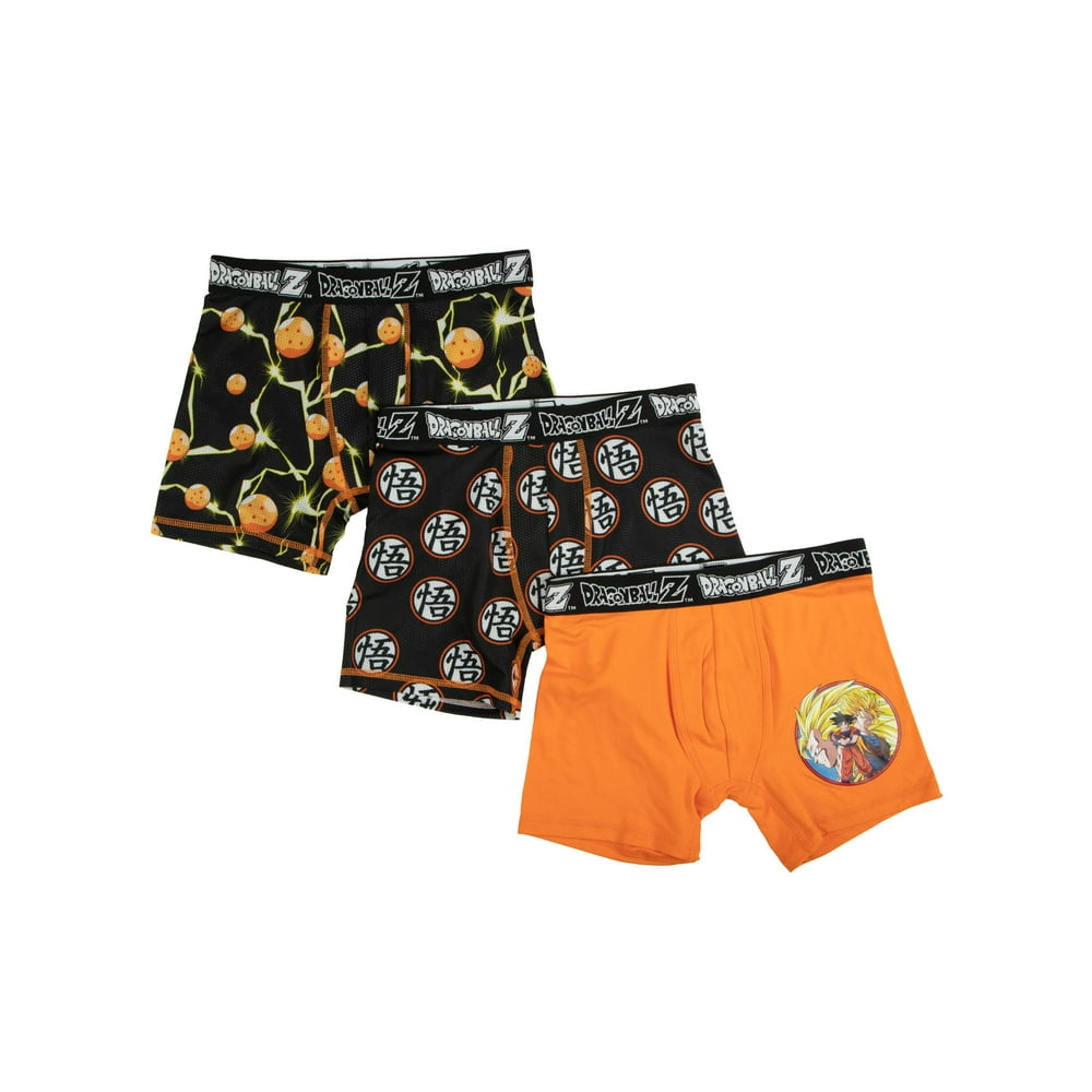 Funimation - Boy's Dragonball Z Boys Underwear, 3 Pack Underoos Poly ...