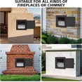 Chimney Cleanout Door - 8" X 8" Fireplace Ash Dump Door, Cast Iron ...
