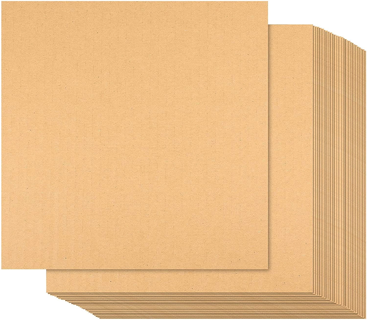 30 Pieces Corrugated Cardboard Sheets Flat Cardboard Sheets Thick ...