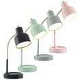 Mainstays LED Desk Lamp with Catch-All Base & AC Outlet, Matte Black ...