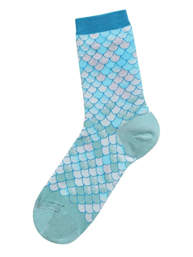 Ozone Design WF1240-13 Womens Iridescent Scales Socks, Blue - One Size ...