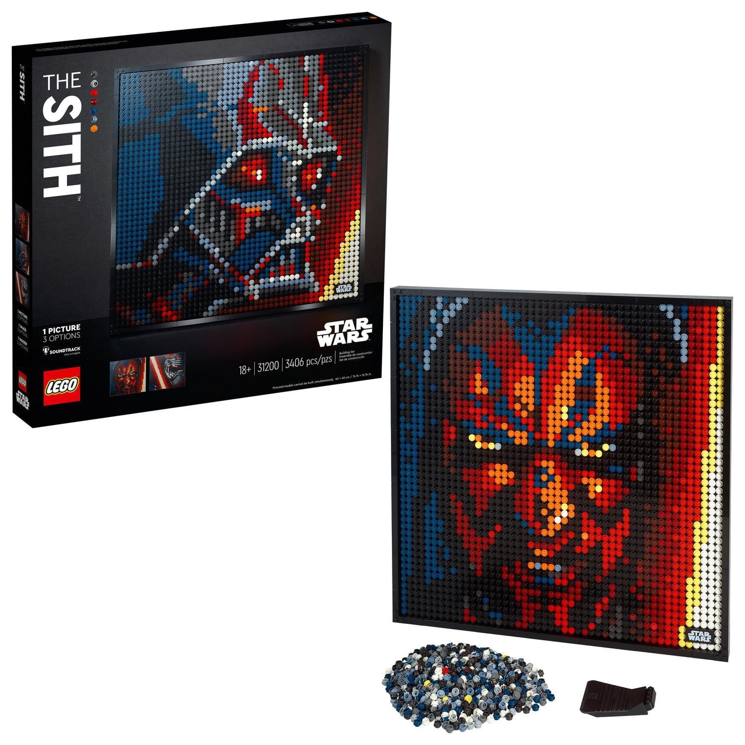 Click here for Lego Art Star Wars The Sith 31200 Toy Building Kit... prices