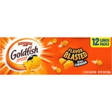 Goldfish Flavor Blasted Crackers, Xtra Cheddar Snack Packs, 12 Count ...