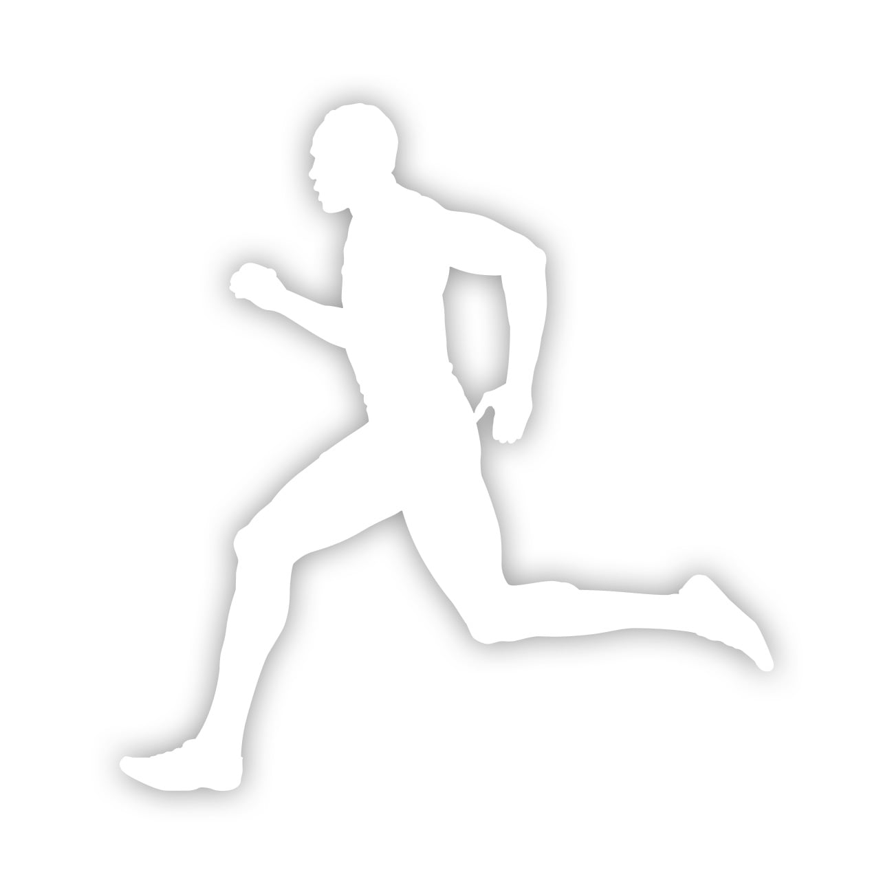 Runner Sticker Decal Die Cut - Self Adhesive Vinyl - Weatherproof ...