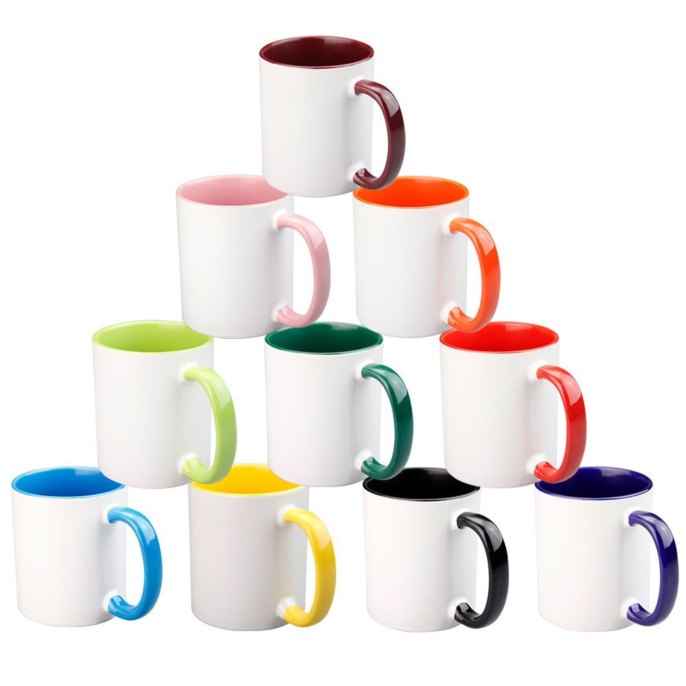 Taza de sublimación con revestimiento de doble color, taza de ...