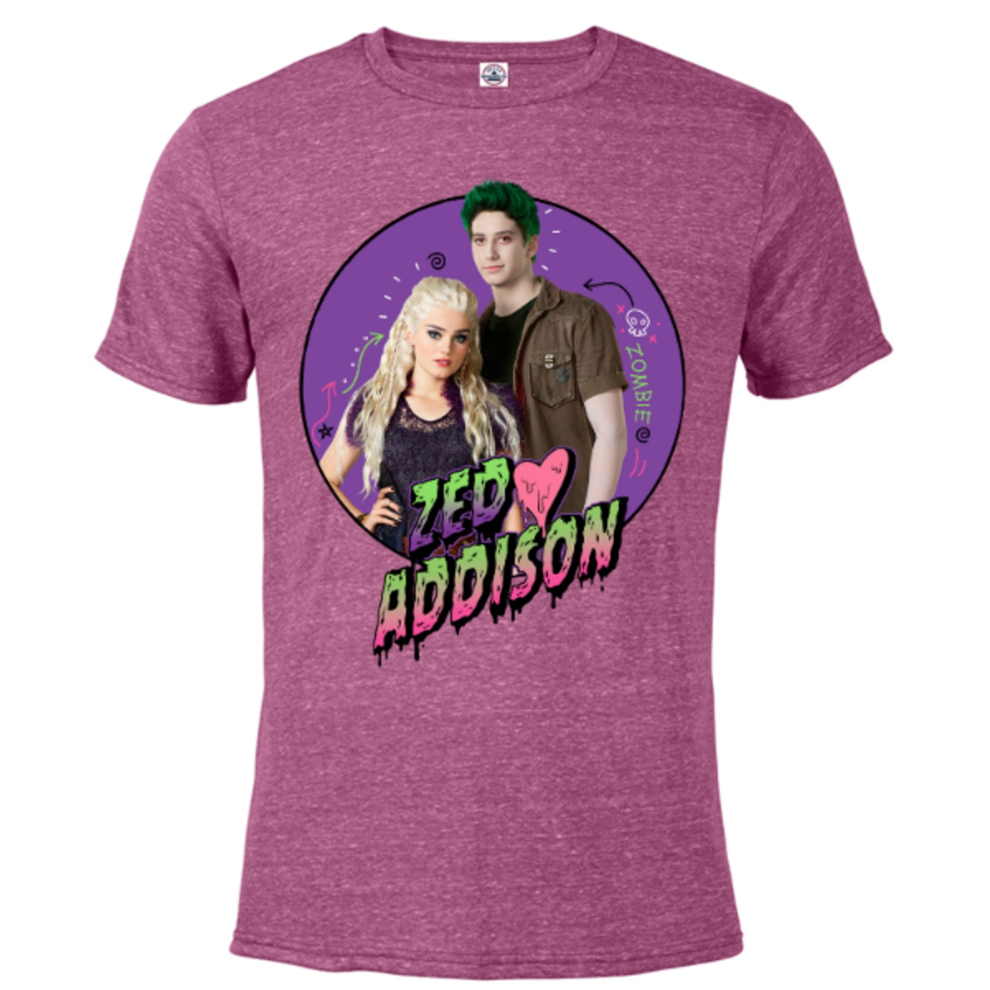 Disney Channel Zombies 2 Zed and Addison Love - Short Sleeve Blended T ...
