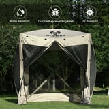 MCombo Easy Pop Up Gazebo Tent, 4-Sided Portable Outdoor Shelter for ...