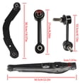 8 Pcs Rear Suspension Kit Upper Lower Control Lateral Toe Arms Sway Bar ...