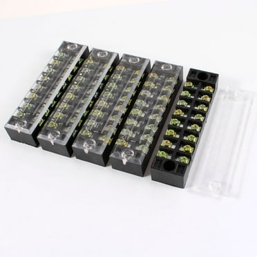 Unique Bargains 2 x 450V 1.5A 12 Way Screw Terminal Barrier Block Strip ...