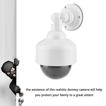 MaximalPower Fake CCTV Security Dummy Dome Camera with Red LED Light ...