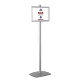 M&T Displays 11x17 Pedestal Poster Stand Front Loading Snap Frame ...