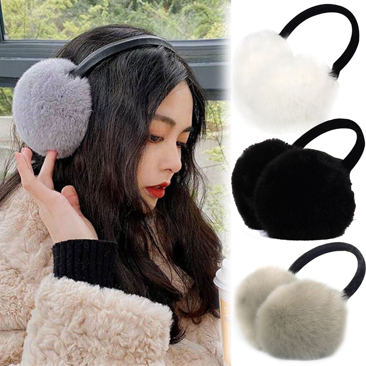 Ear Muffs Earmuff Fashion Unisex Women Men Windproof Winter Ear Warmer ...