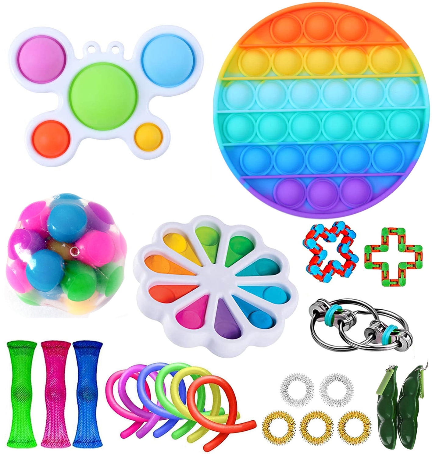 Fidget Toys Pop Its Fidget Pack Sensory Fidget Toys Cheap Fidget Pack for Kid Adults Stress ...