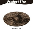 Carpet,80Cm Brown Round Plush Carpet Adopts High Density Locking ...