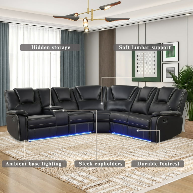 Led Light Sofa Set | Baci Living Room