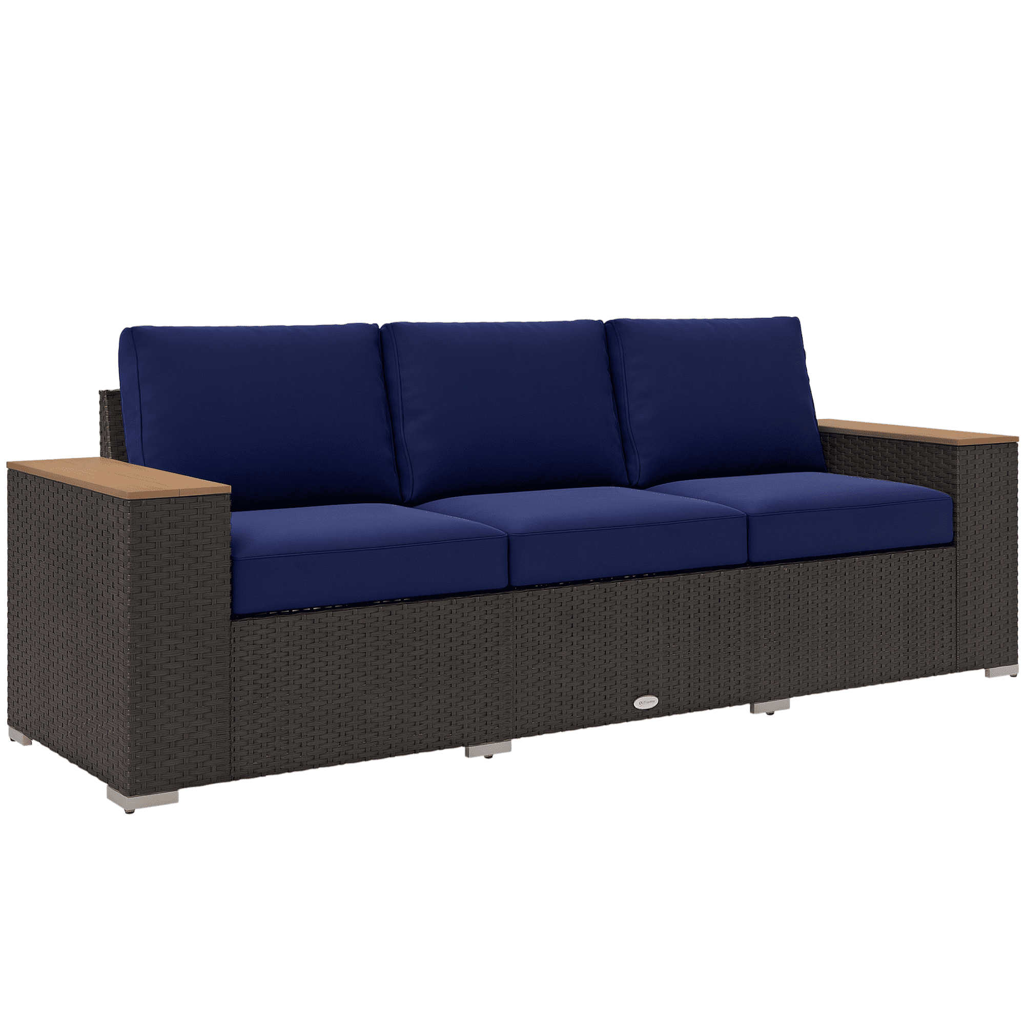 Click here for Outsunny 3-Seater Outdoor Couch With Cushions  Out... prices