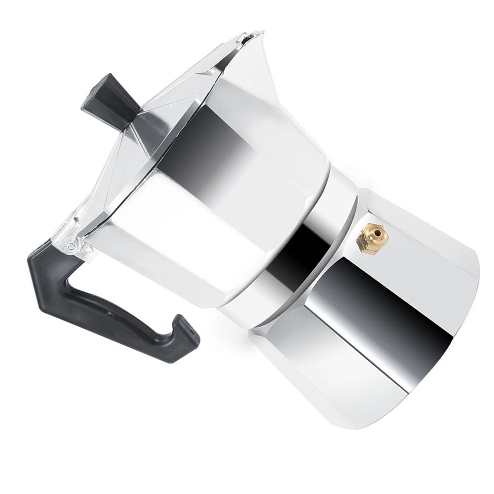 Cafetera plateada cafetera espresso cafetera moka tipo italiano para ...