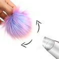 QueenTrade 20 Pcs 10CM Faux Fur Pom Poms Balls with Elastic Loop Fur ...