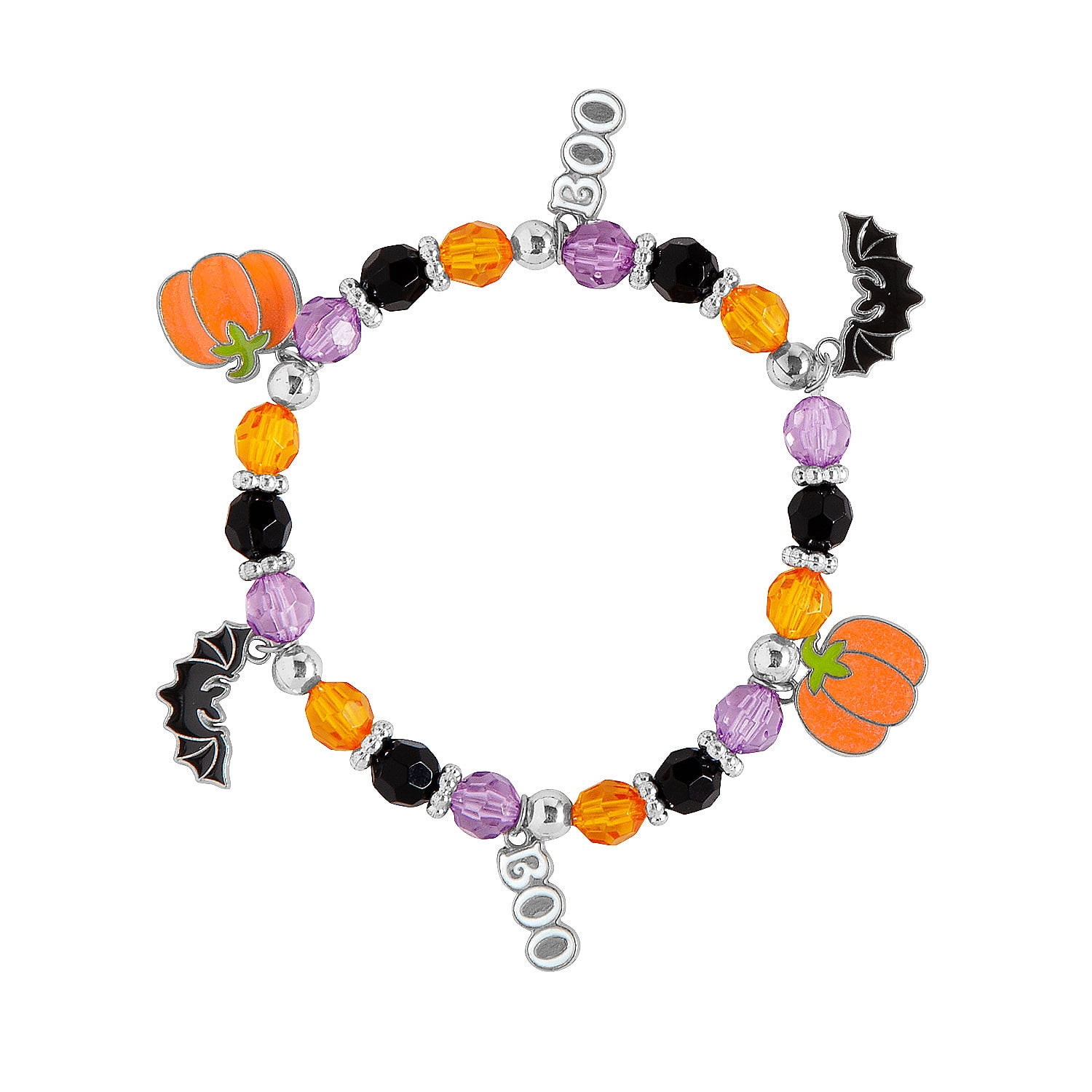 Halloween Beaded Charm Bracelet Craft Kit, Makes 12, Craft Kits ...