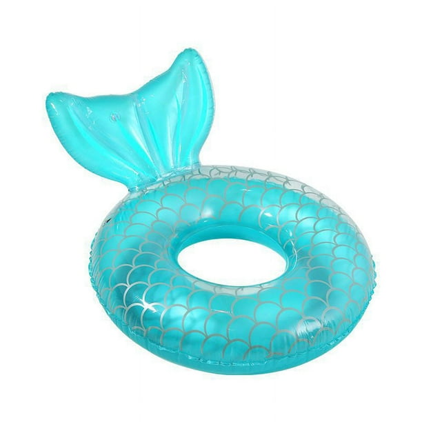 Mermaid pool float, inflatable mermaid swimming ring floating bed pool ...