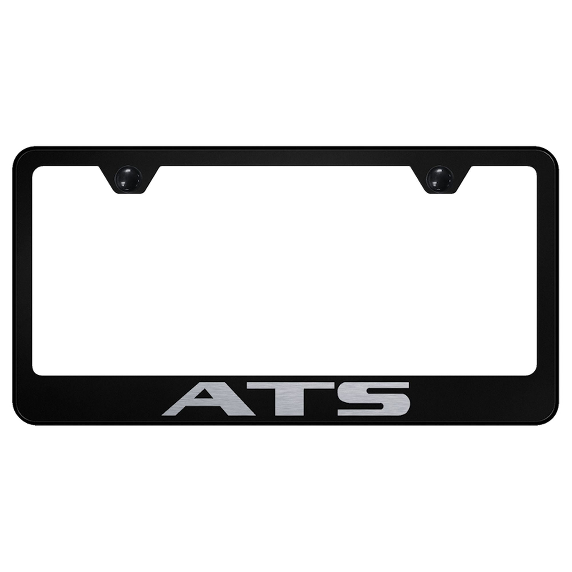 Cadilac ATS Laser Etched Logo Stainless Steel License Plate Frame ...