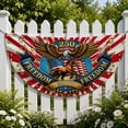250 Years Of Freedom Semi Circle Flag, Patriotic USA Bunting Flag, 1776 ...
