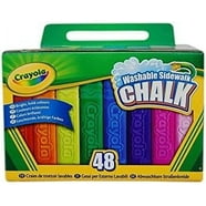 Crayola Washable Sidewalk Chalk, Pack of 48 - Walmart.com