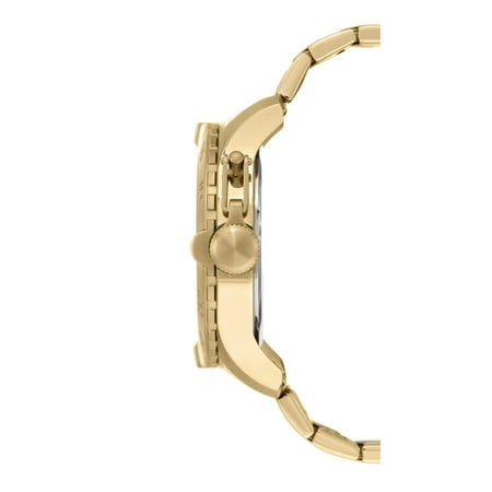 Armitron - Armitron Men's Gold and White Dress Bracelet Watch - Walmart ...