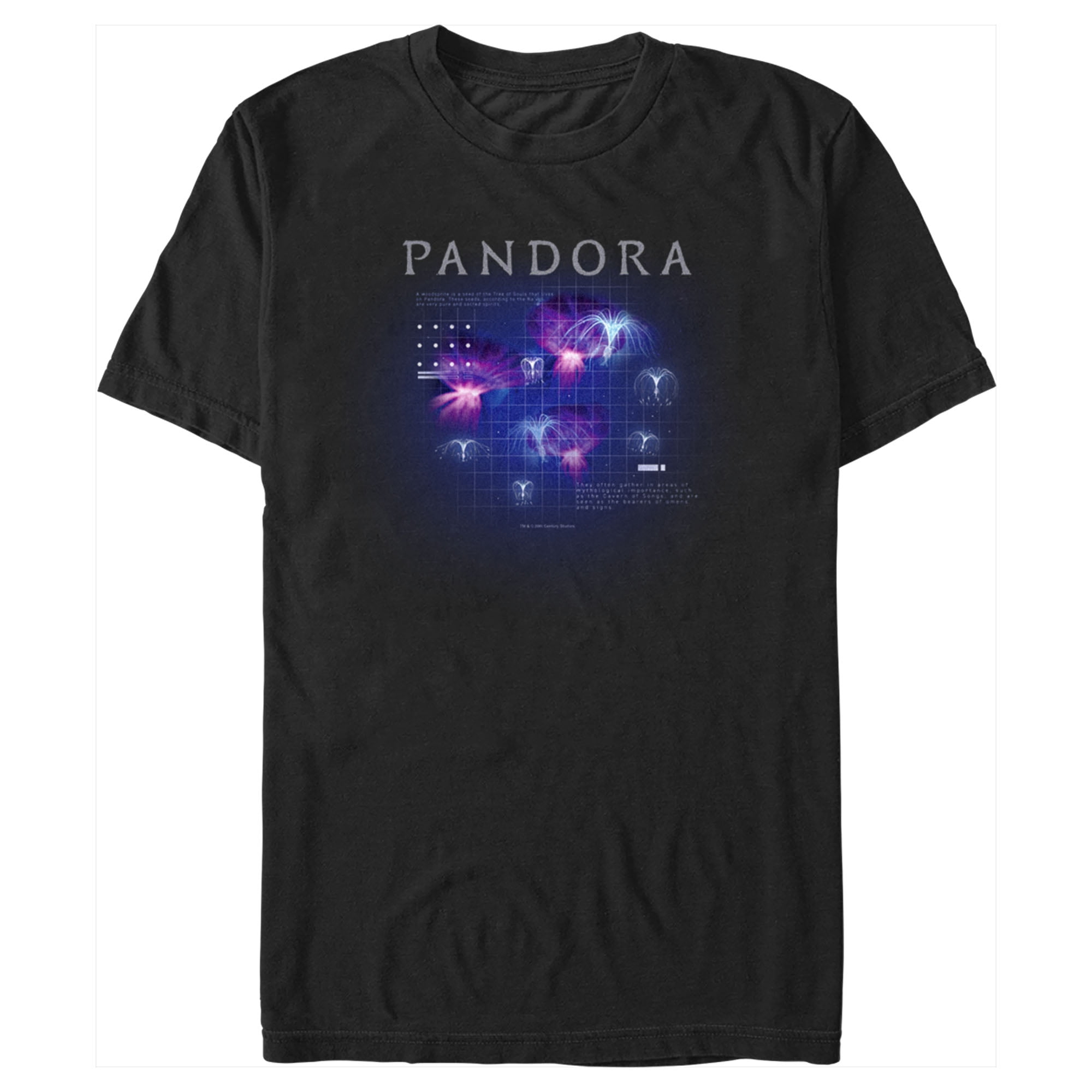 Men's Avatar Pandora Panopyra and Woodsprites Diagram Graphic Tee Black ...