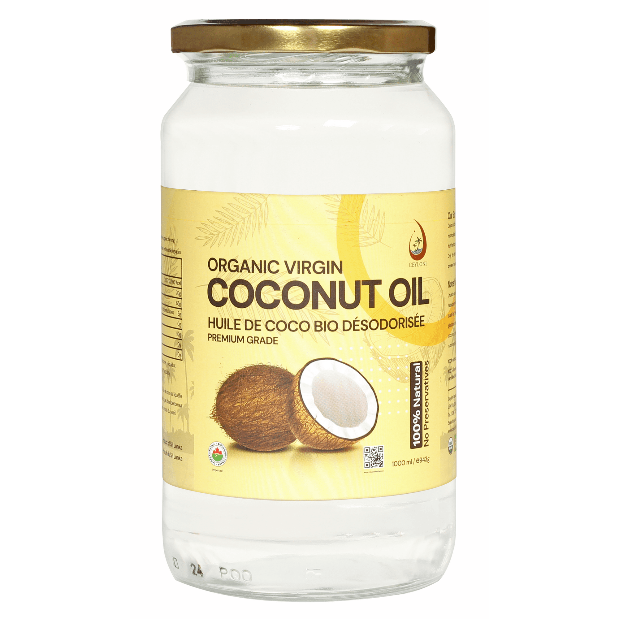 Click here for Ceyloni Organic Virgin Coconut Oil - 1000ml prices