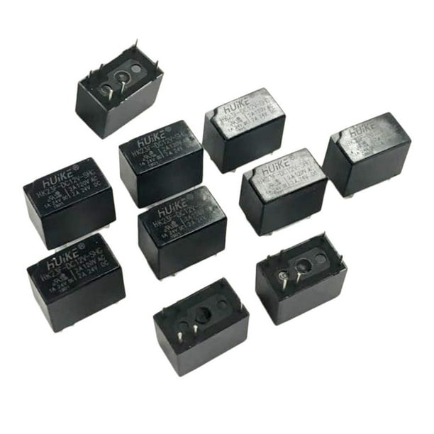 10 Pieces DC12V Coil 6-Pins DPDT Small Relays PCB Type HK23F-DC12V-SHG ...