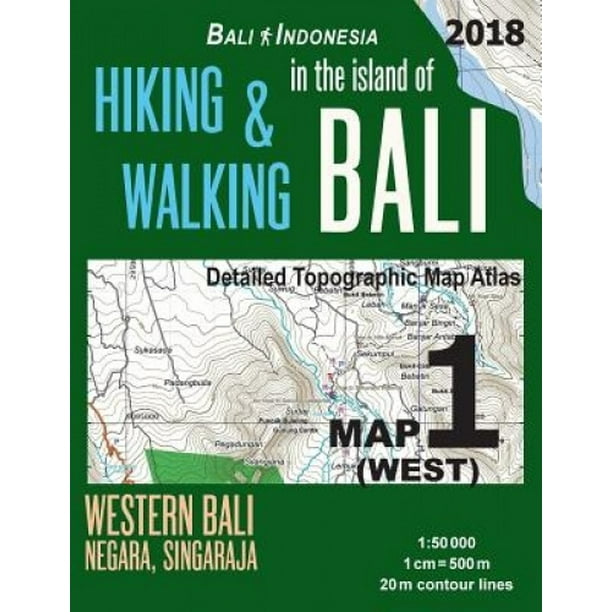 Bali Indonesia Map 1 (West) Hiking & Walking in the Island of Bali ...
