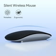 Uiosmuph Wireless Silent Bluetooth Mouse Rechargeable USB C with 3 DPI ...