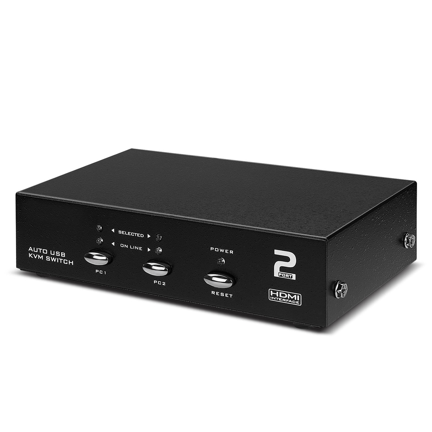 KVM Switch HDMI (2 Port) Support 1080p Resolution HDCP w/ 2 HDMI & USB ...