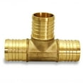 PEX X PEX Barb Tee Pipe Fittings 3/8 Inch Brass (pack of 10) - Walmart.com