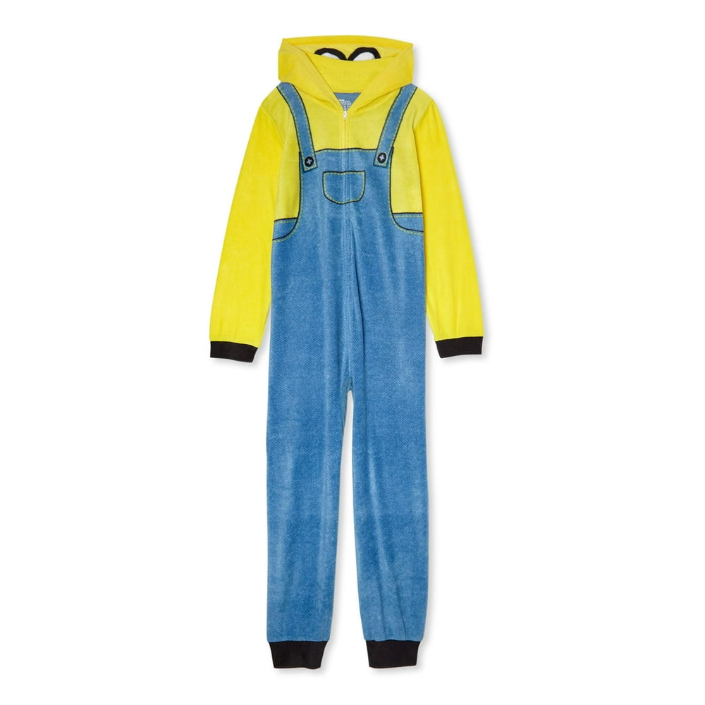 Minions - Minions Boys Exclusive Hooded Pajama Blanket Sleeper, Sizes 4 ...