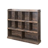 Dtwnek 10 Shelf Bookcase Bookshelf for Home Office, Dark Brown ...